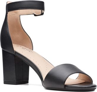 Clarks Damen Deva Mae Pumps, Black Leather, 40 EU