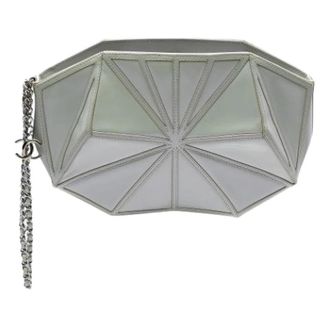Chanel Pre-owned Leder Clutch - - Pre-owned - Damen - Wei&szlig; - ONE SIZE