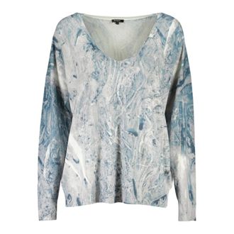 Desigual Femme, Pulls, Bleu, Taille: 38 FR Pull col en V Ottawa