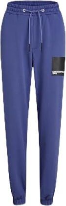 Karl Lagerfeld Karl Lagerfeld Jeans, Femme, Pantalon De Sport avec Logo Box, Coupe R&eacute;guli&egrave;re, Bleu, S