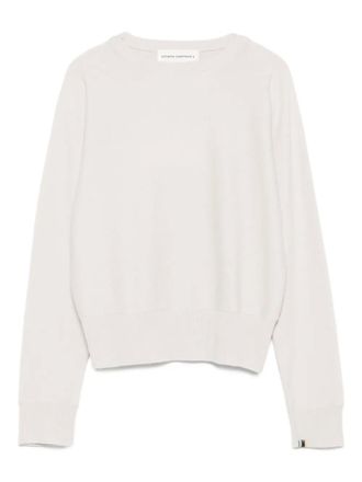 Extreme Cashmere pull en cachemire &agrave; poignets nervur&eacute;s - Tons neutres
