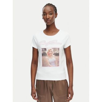 Guess T-Shirt W6BI51 K6658 Wei&szlig; Regular Fit