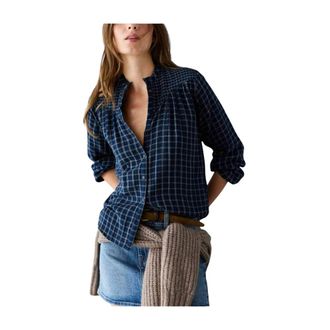 Pepe Jeans London Geny Blouse - Femme - Blouses et Chemises - Bleu - Taille: 36 FR