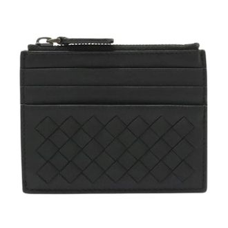 Bottega Veneta Pre-owned Intrecciato Leder M&uuml;nzetui - - Pre-owned - Damen - Schwarzk - ONE SIZE