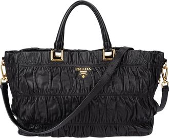 Prada Crossbody Bags - Prada Quilted Leather City Handbag - Gr. unisize - in Schwarz - f&uuml;r Damen