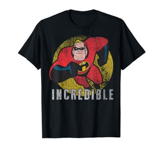 Disney Pixar Incredibles Mr. Incredible Distressed Portrait T-Shirt