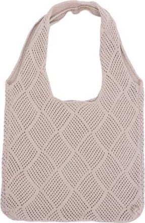 PartyKindom Sac De Plage Tissé Fourre-tout Sac à Bandoulière Creux Bohème Léger Pour Femme