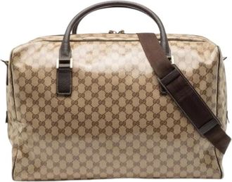 Gucci unisex, Pre-owned, Beige, Taille: ONE Size Sac de voyage en tissu doccasion