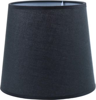 Sinta Lampenschirme 19cm/7.5 Inch Baumwolle Stoff Moderne Ersatz Lichtschirm Lampenschrim f&uuml;r E14/E27 Ersatzschirm Tischlampe Nachttischlampe Wandlampe,Schw