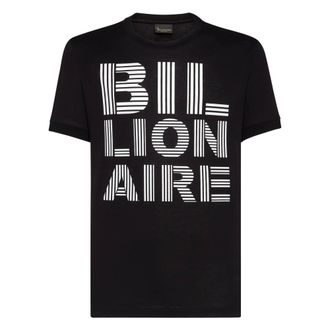 Billionaire Boys Club Homme, Tops, Noir, Taille: 3XL T-shirt Round Neck SS Logos