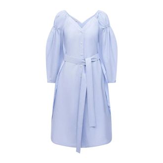 Stella McCartney Baumwollkleid - - Dresses - Damen - Blau - S