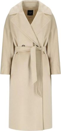 Max Mara Femme, Manteaux, Beige, Taille: 36 FR Resina Belted Coat