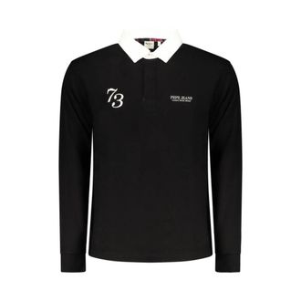 Pepe Jeans London Lang&auml;rmeliges Poloshirt - - Tops - Herren - Schwarzk - L