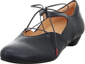 Think Damen Grace chromfrei gegerbte nachhaltige Halbschuhe, Navy 8000
