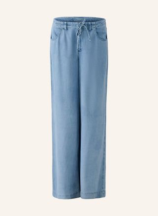 Oui Marlenehose In Jeansoptik blau