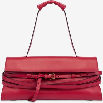 Moschino Sac &agrave; bandouli&egrave;re Moschino Tie Me - Rouge