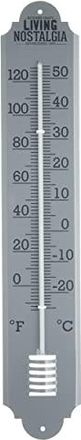 KitchenCraft Vintage Innen/Außen-Thermometer, Analog, Grau - 50 cm