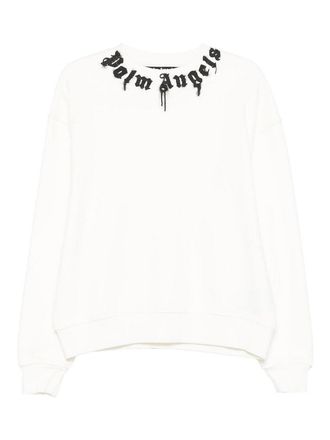 Palm Angels Rundhalspullover - Weiß