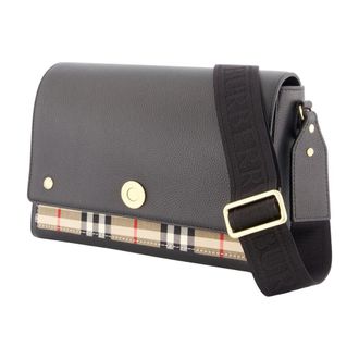Burberry Womens Ll Medium Crossbody - Burberry Leather Black Calfskin Bags Crossbodies