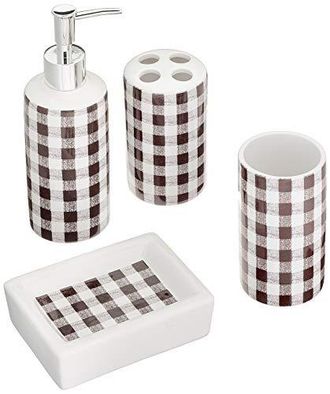 Vical Home J/4 Waschlappen, Weiß/Schwarz