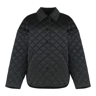 Toteme Gesteppte A-Linien-Jacke mit Kragen - - Jackets - Damen - Schwarzk - XS