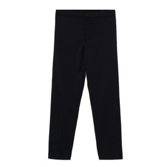 Moncler Dunkelblaue Wollmischungshose - - Trousers - Herren - Blau - XL