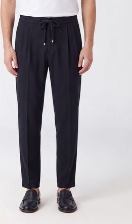 Brunello Cucinelli Wollhose mit geradem Bein und Kordelzug in der Taille