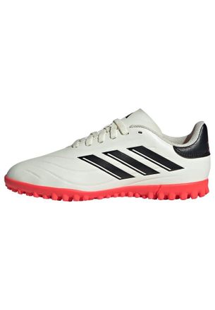 adidas Unisex Copa Pure II League Artificial Grass Boots, Ivory / Core Black / Solar Red, 46 EU