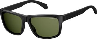 Polaroid Herren Pld 2058/S Sonnenbrille, Schwarz (Mtt Black), 55 EU