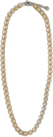 Emporio Armani Femme, Accessoires, Beige, Taille: ONE Size Collier Perles R&eacute;sine