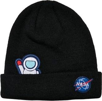 Mister Tee Mixte NASA Broderie Enfants Bonnet, Noir, S EU