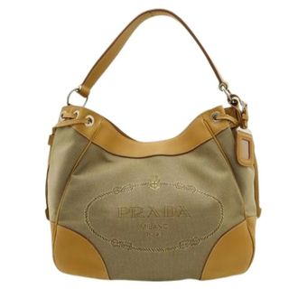 Prada Sac bandouli&egrave;re vintage Pre-owned en toile - Femme - Pre-owned - Beige - Taille: ONE Size