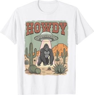 Image UFO Howdy Desert Gorilla T-Shirt