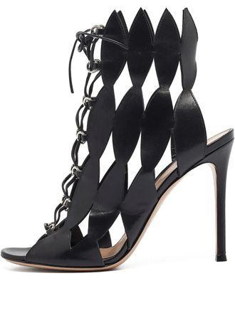 Gianvito Rossi sandales pre-owned 105 mm à découpes - Noir