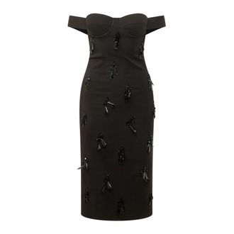 Des_Phemmes Off-shoulder Bustier Kleid - - Dresses - Damen - Schwarzk - M