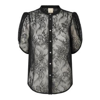 Julie Fagerholt - Heartmade HMTasim Bluse - - Blouses & Shirts - Damen - Schwarzk - 2XL