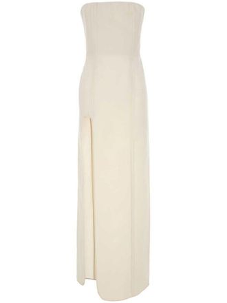 Stella McCartney robe en laine à coupe longue - Tons neutres