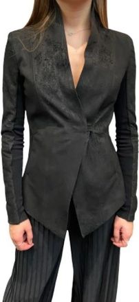 La Haine Inside Us Femme, Vestes, Noir, Taille: 38 FR Lw733 Leather Jacket