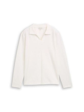 Tom Tailor Langarmshirt T-Shirt Langarmshirt mit Polokragen