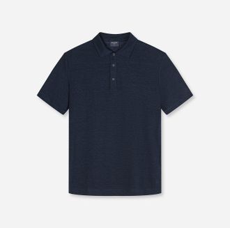 Olymp Poloshirt aus hochwertigem Leinen, unifarben