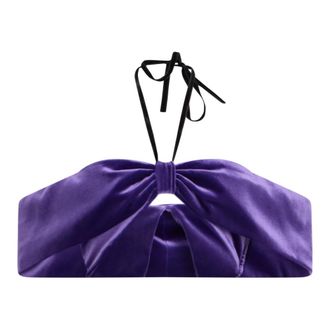 Philosophy di Lorenzo Serafini Kurzes Band-Top - - Tops - Damen - Lila - XS