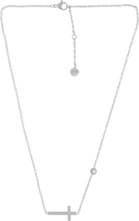 Dansk Copenhagen Gl&auml;nzendes Kreuzhalskette f&uuml;r den Alltag - - Accessories - Damen - Grau - ONE SIZE