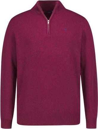 Hackett Herren Pullover rot Lammwolle unifarben