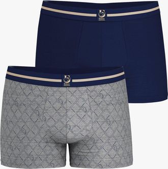 Eminence Lot de 3 boxers en coton m&eacute;lang&eacute;