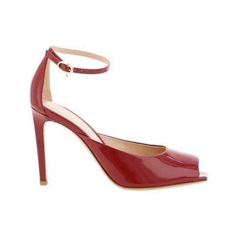 Gianvito Rossi Nuit 95 Pumps aus gl&auml;nzendem Leder - - Shoes - Damen - Rot - 36 1/2 EU
