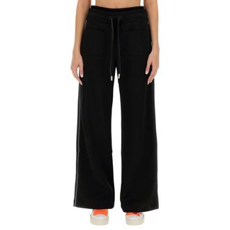 Off-white Femme, Pantalons, Noir, Taille: 40 FR Pantalon &agrave; Jambes Larges