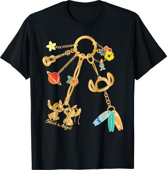 Disney Stitch & Angel Fashion Bag Charm T-Shirt