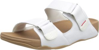 FitFlop Herren Gogh Moc Slide in Leather Schiebe-Sandalen, weiß, 45 EU