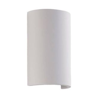 Lindby LED Applique Murale Jenke (Moderne) en Blanc Plâtre/Terre Cuite e. a. pour Salon & Salle à manger (à 2 lampes,), Lampe Eclairage Luminaire Mural