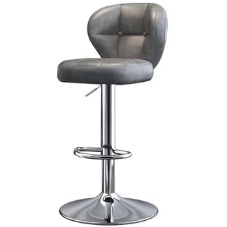 Generic H&ouml;henverstellbare Barhocker, 62-82 cm, Moderner Drehstuhl mit R&uuml;ckenlehne und Kunstlederbezug f&uuml;r K&uuml;che und Esszimmer